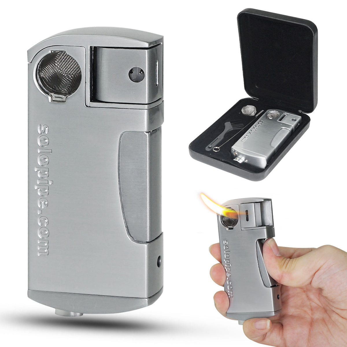Lafagiet Pipe lighters with bowl, 2-in-1 Multifunctional Refillable Gas ...